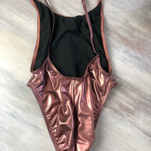 Swim | Metallic Brown Bathing Suit From Santee Alley 217 | Poshmark